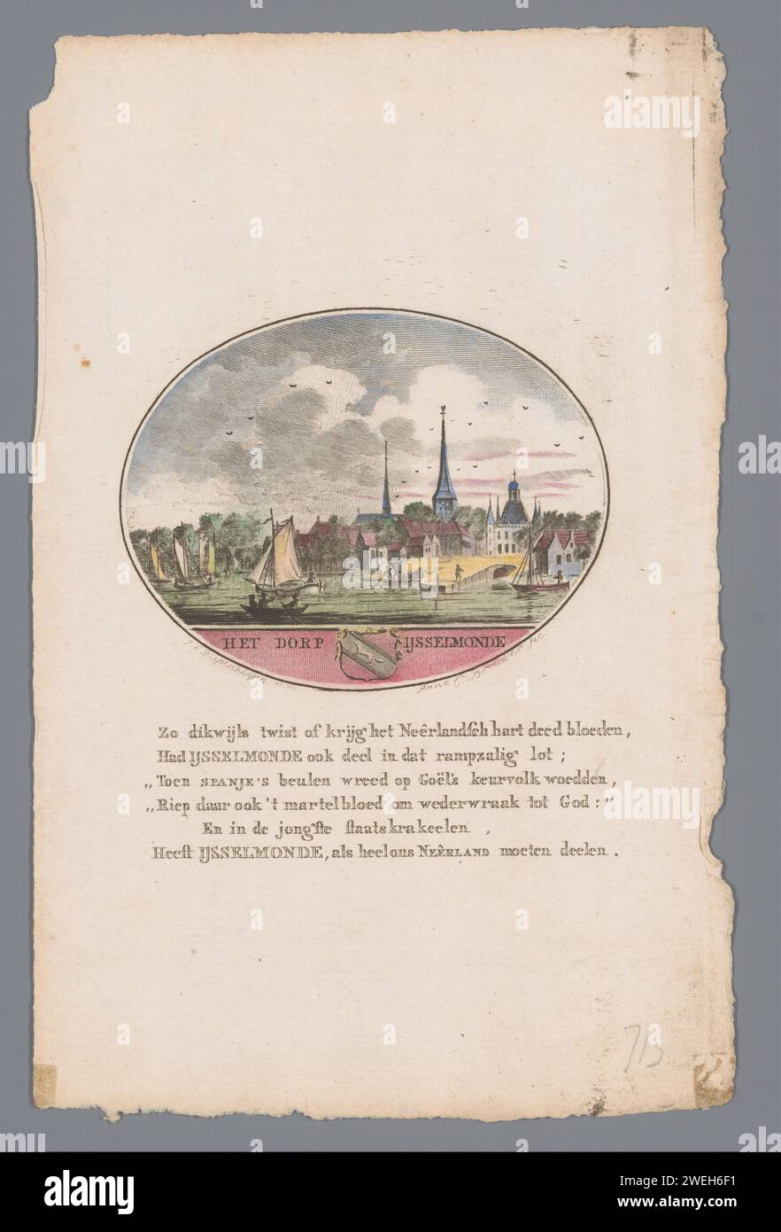 View of IJsselmonde, Anna Catharina Brouwer, After Johannes van ...
