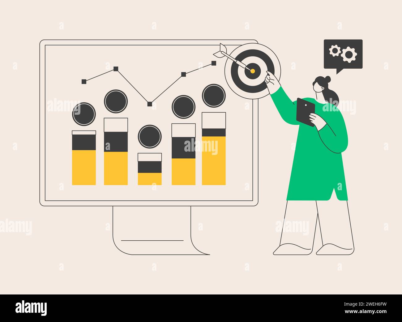 Performance management abstract concept vector illustration Stock ...