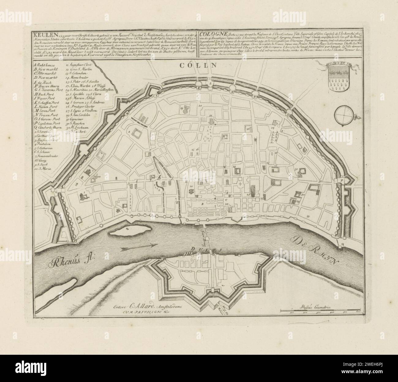 Map of cologne hi-res stock photography and images - Alamy