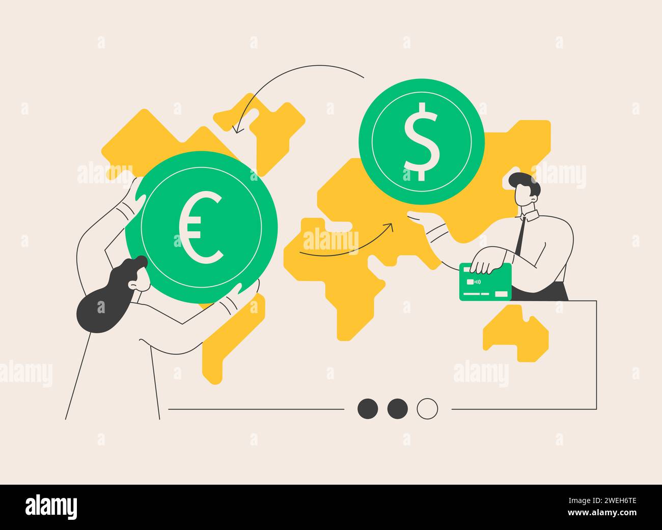 Currency exchange abstract concept vector illustration Stock Vector ...