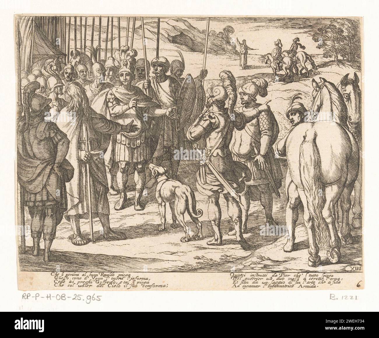 Illustration at Canto XIV from Tasso's 'Gerusalemme Liberata', Antonio ...