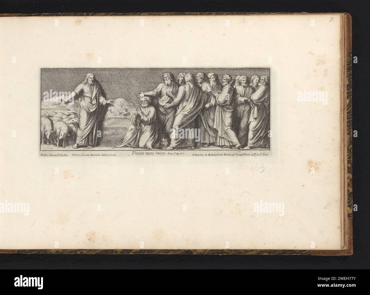 Christ appoints Petrus as head of his church, Pietro Sante Bartoli ...