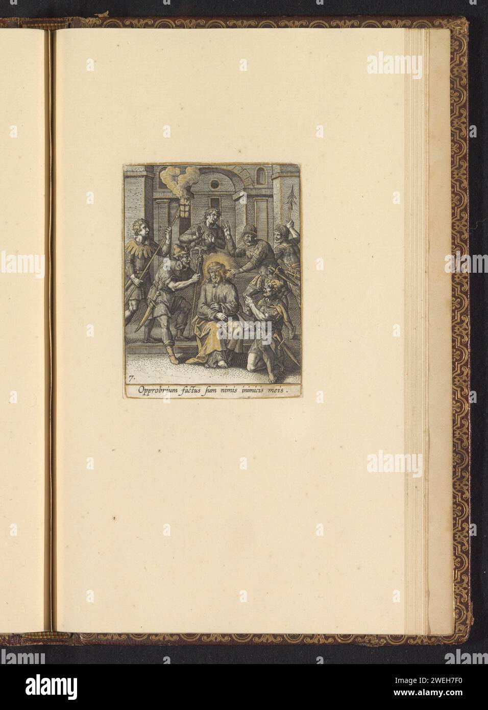 Mocking of Christ, Adriaen Collaert, c. 1580 - c. 1590 print Magment of Christ. Part of the ...