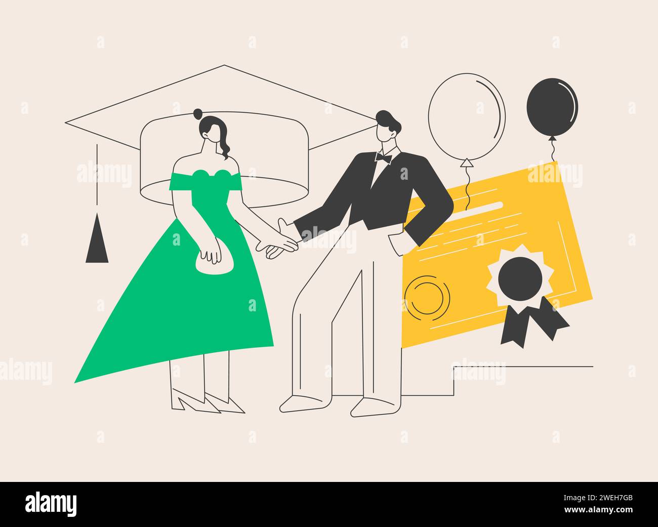 Prom party abstract concept vector illustration Stock Vector Image ...