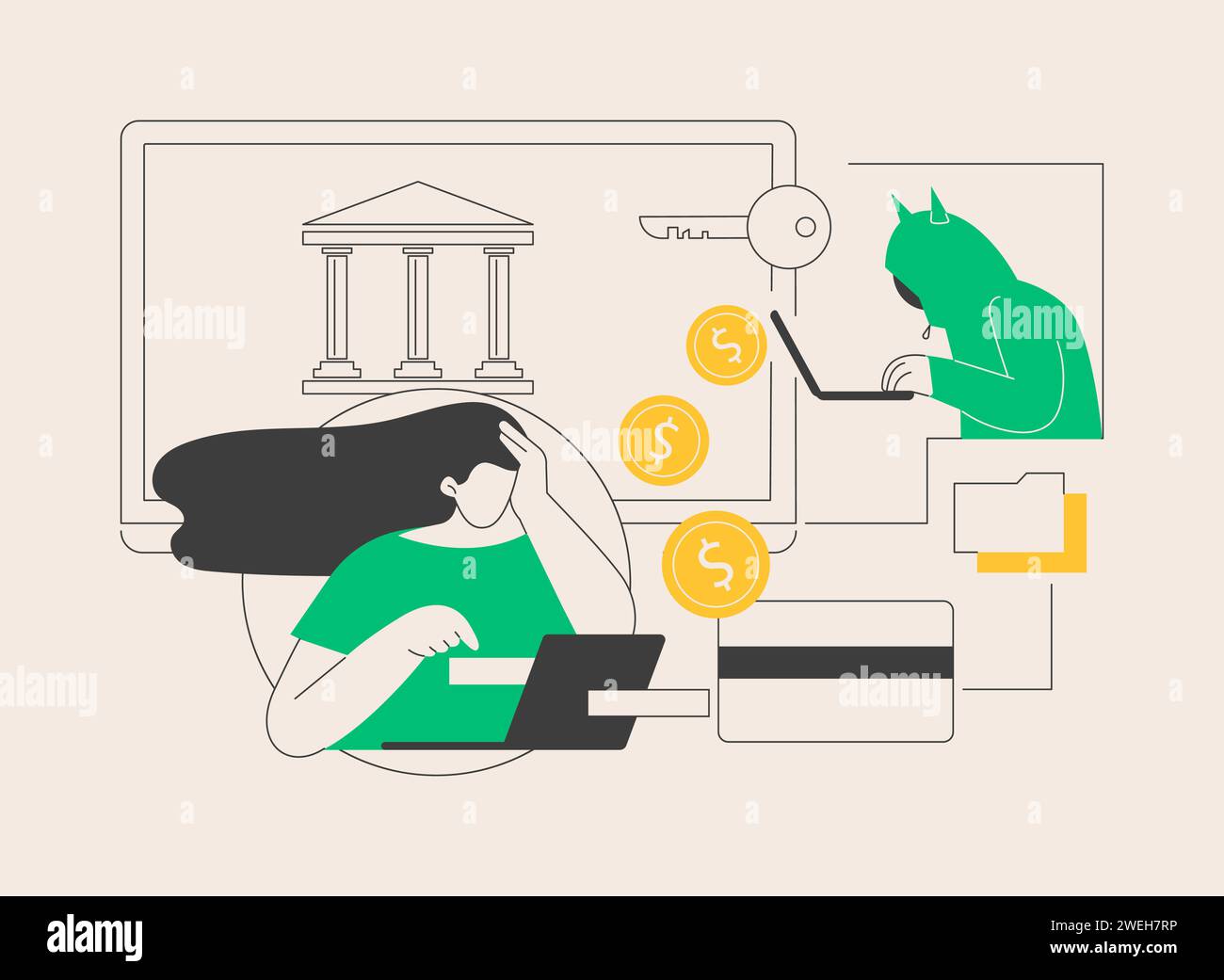 Financial crimes abstract concept vector illustration Stock Vector ...