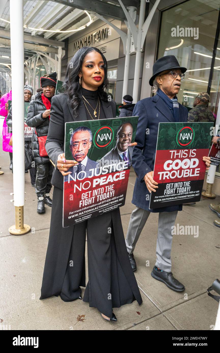 New York, New York, USA. 25th Jan, 2024. Left, Co-Founder and CEO of ...