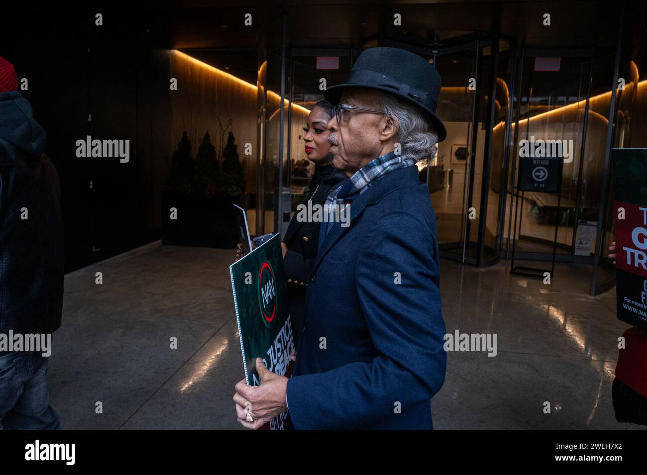 New York, New York, USA. 25th Jan, 2024. Left, Co-Founder and CEO of ...