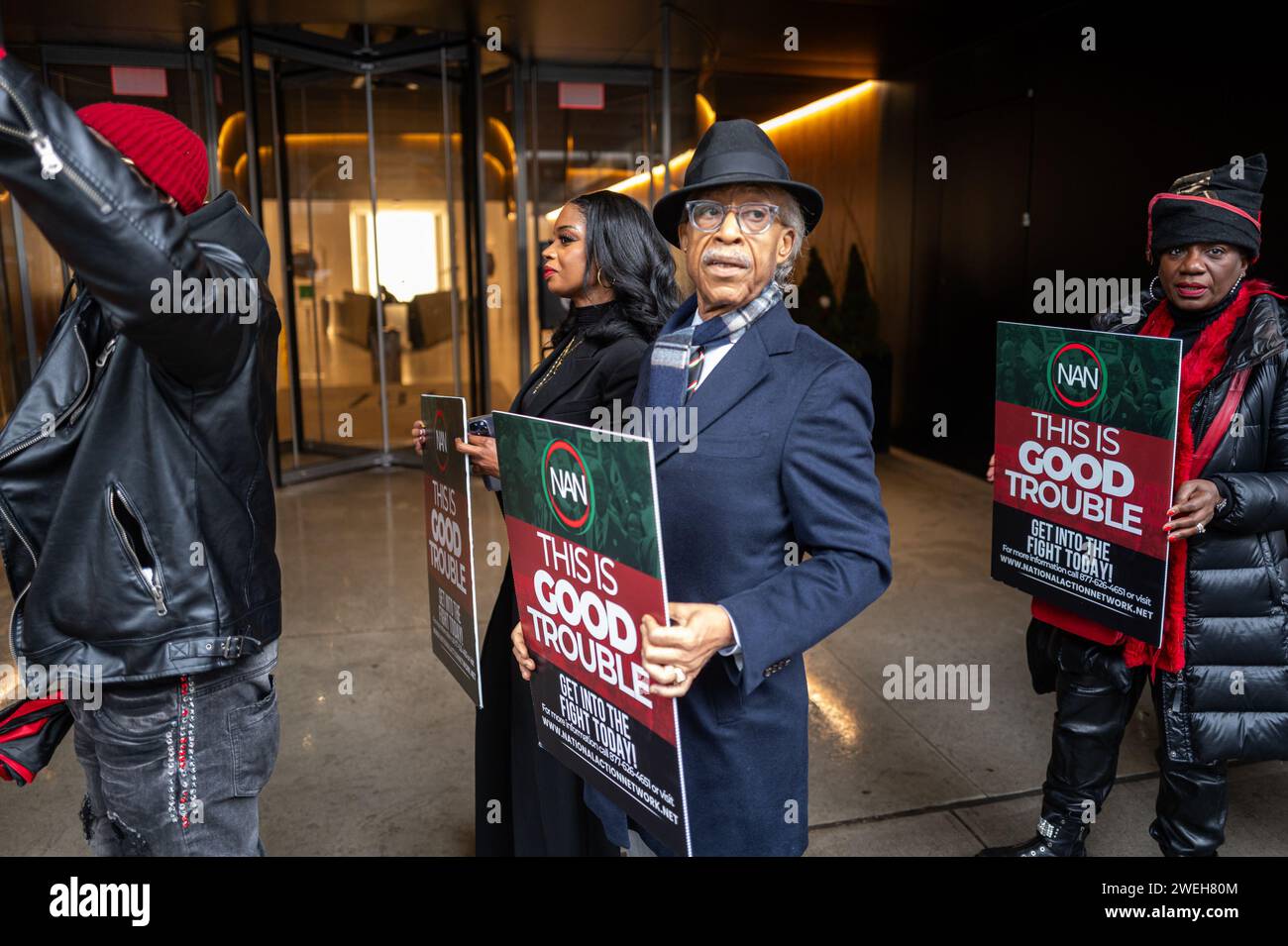 New York, New York, USA. 25th Jan, 2024. Left, Co-Founder and CEO of ...