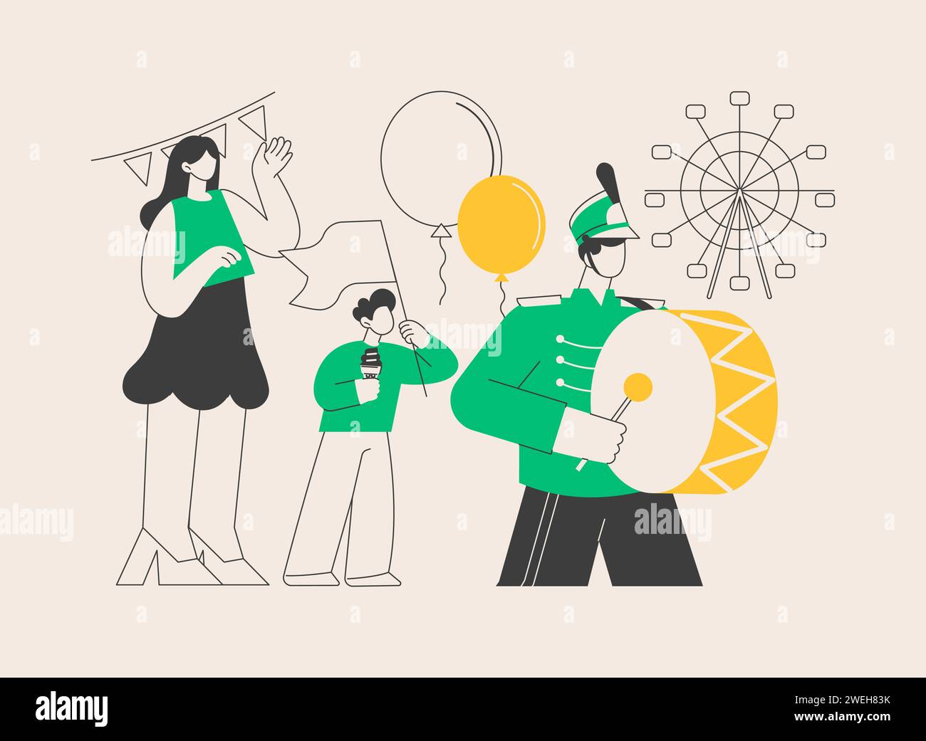 Parade abstract concept vector illustration Stock Vector Image & Art ...