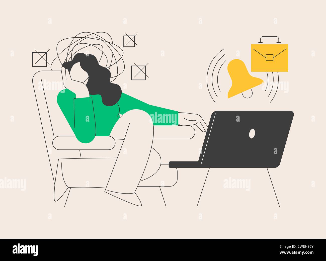 Frustration abstract concept vector illustration Stock Vector Image ...