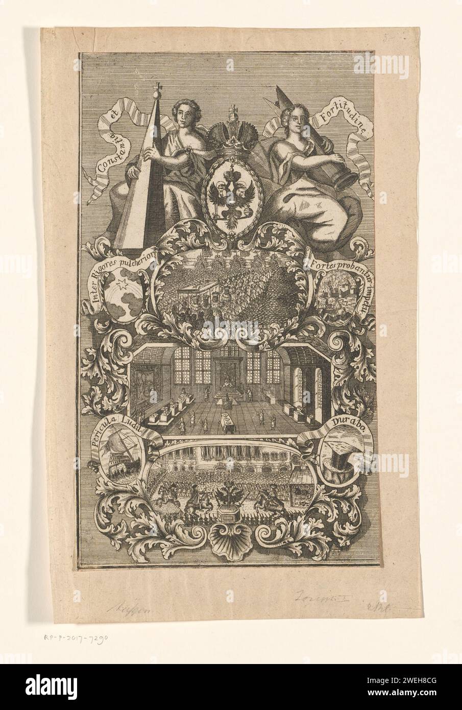 CREATHER CAREL VI, 1711, Anonymous, 1711 print Different scenes of the ...