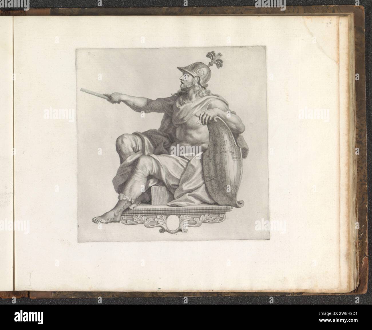 Personification of the war declaration, Robert van Audenaerd, 1673 ...