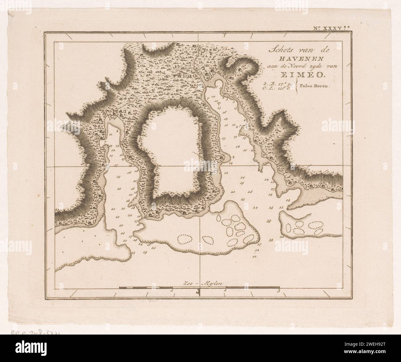 Map of moorea island hi-res stock photography and images - Alamy
