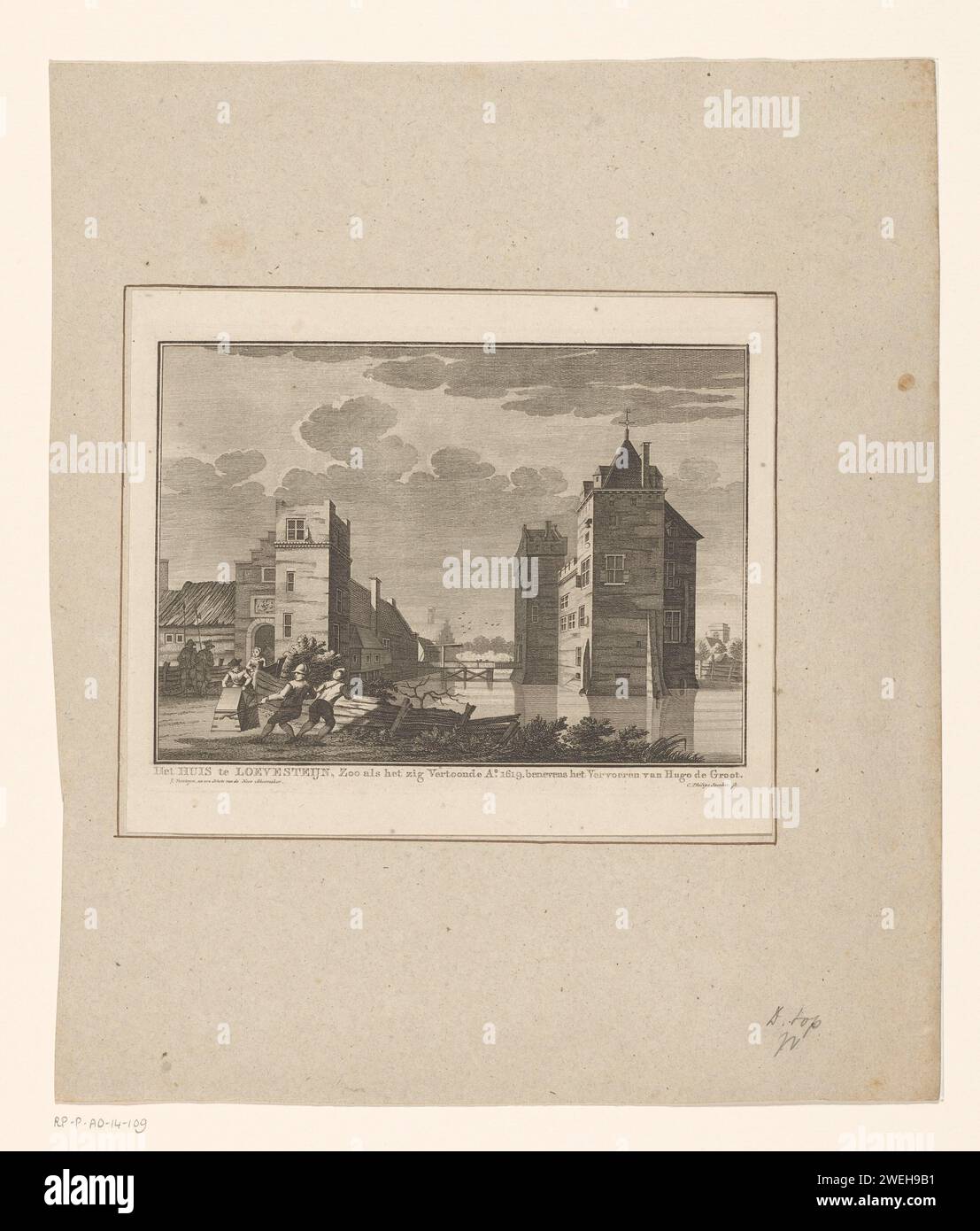 Escape by Hugo de Groot in the book box from Slot Loevestein, 1621 ...