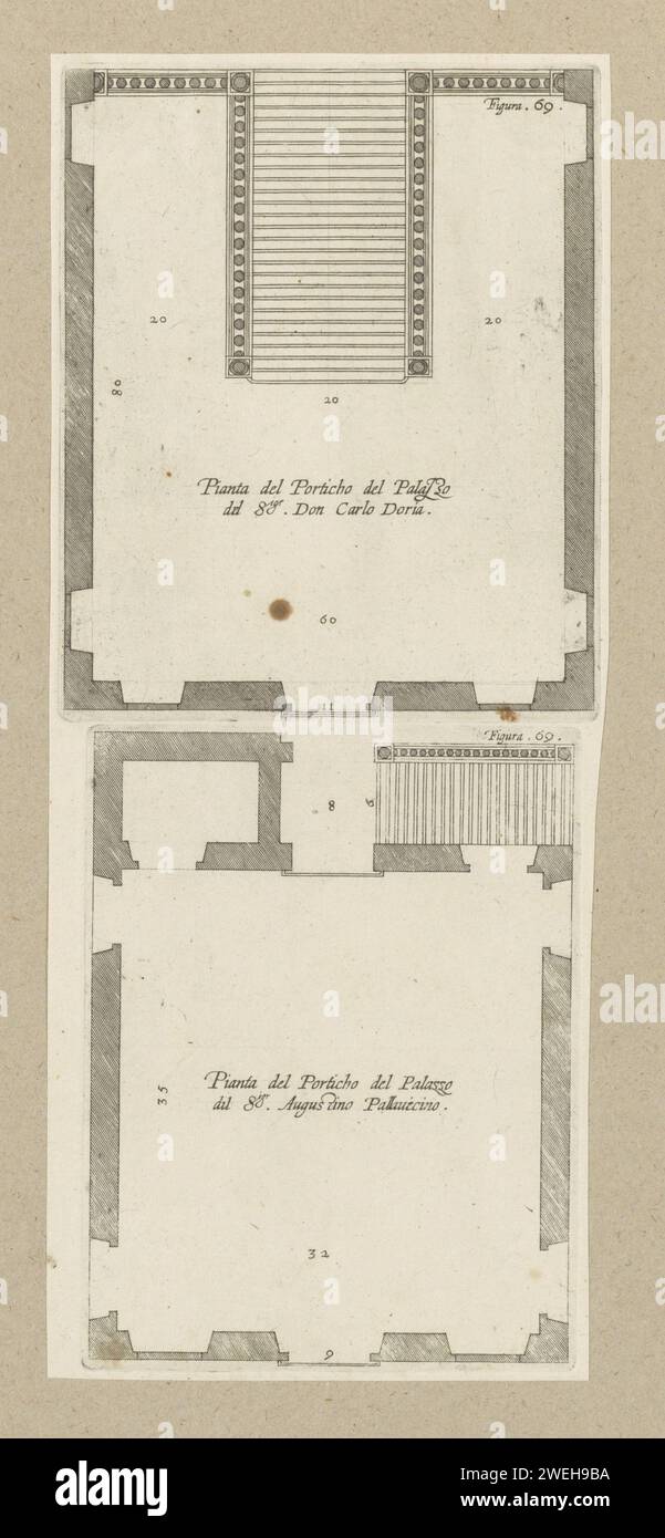 Rebellion of the stairwell and the loggia of the Villa Giustiniani ...