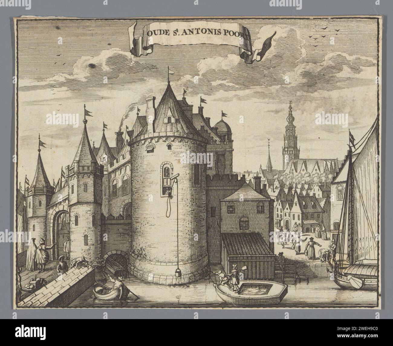 View of the Sint Antoniepoort in Amsterdam, Anonymous, After Simon ...