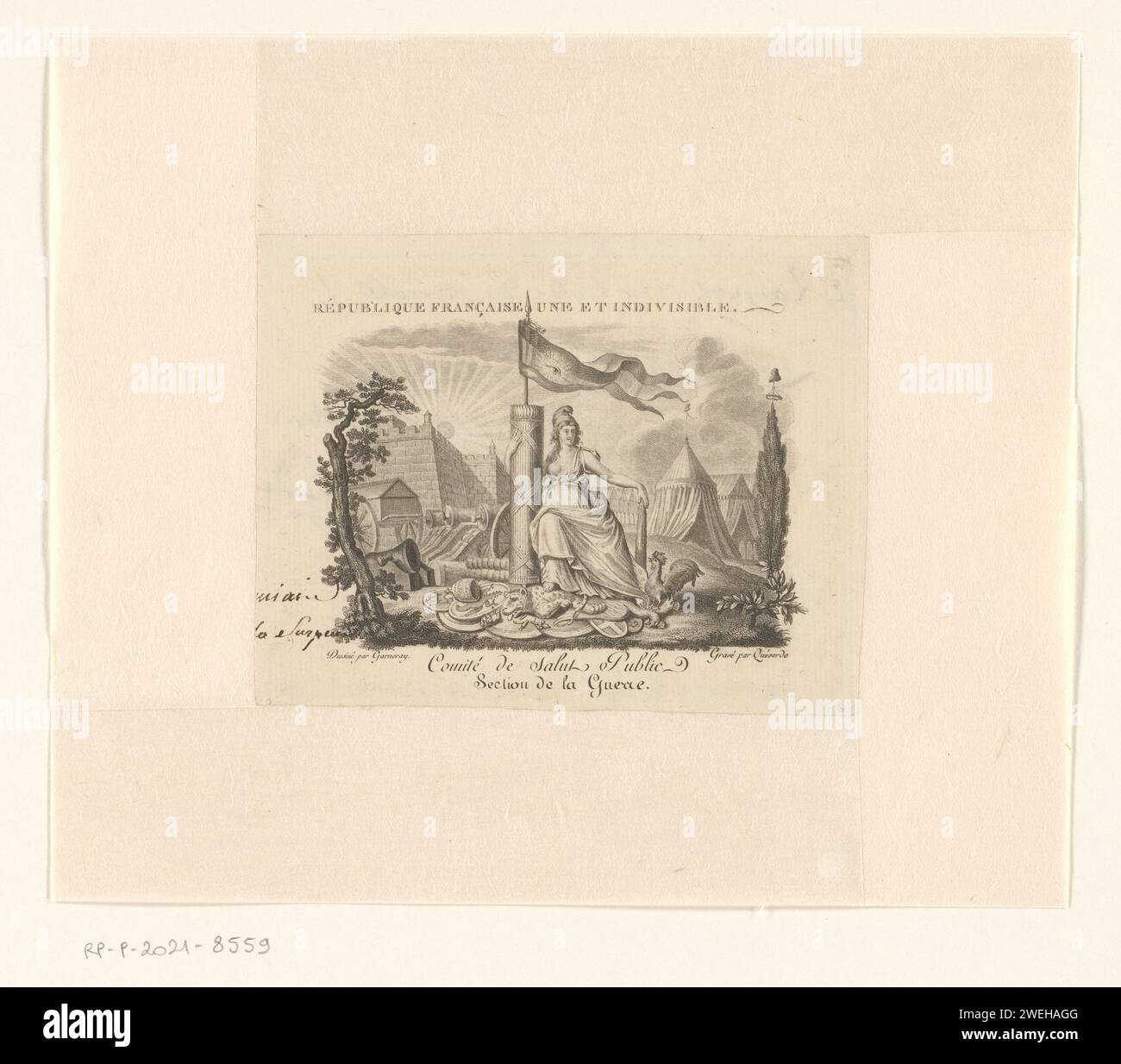 Personification of France (Marianne) for an army camp, François Marie ...