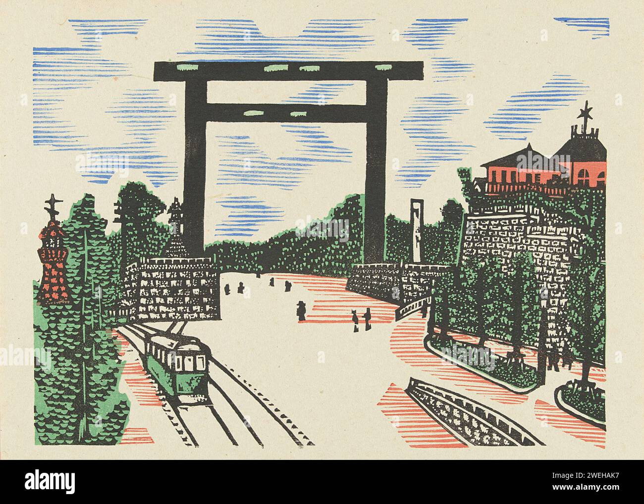 Torii gate 1945 hi-res stock photography and images - Alamy
