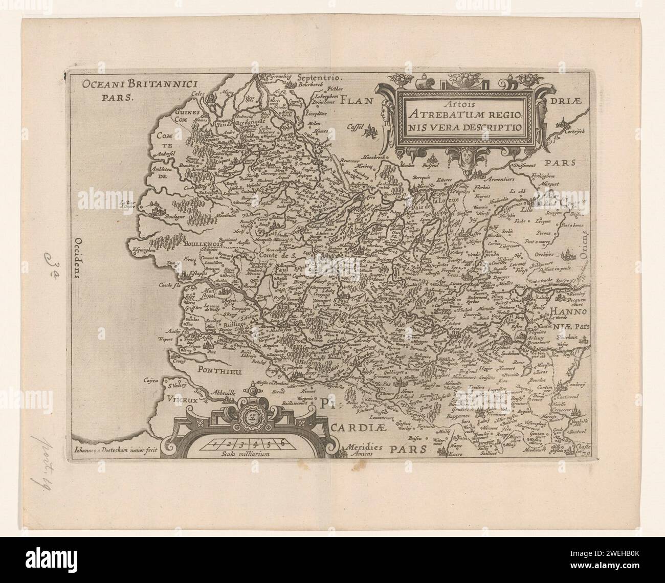 Map of the Graafschap Artesia, Joannes van Doetechum (II), 1612 - 1648 ...