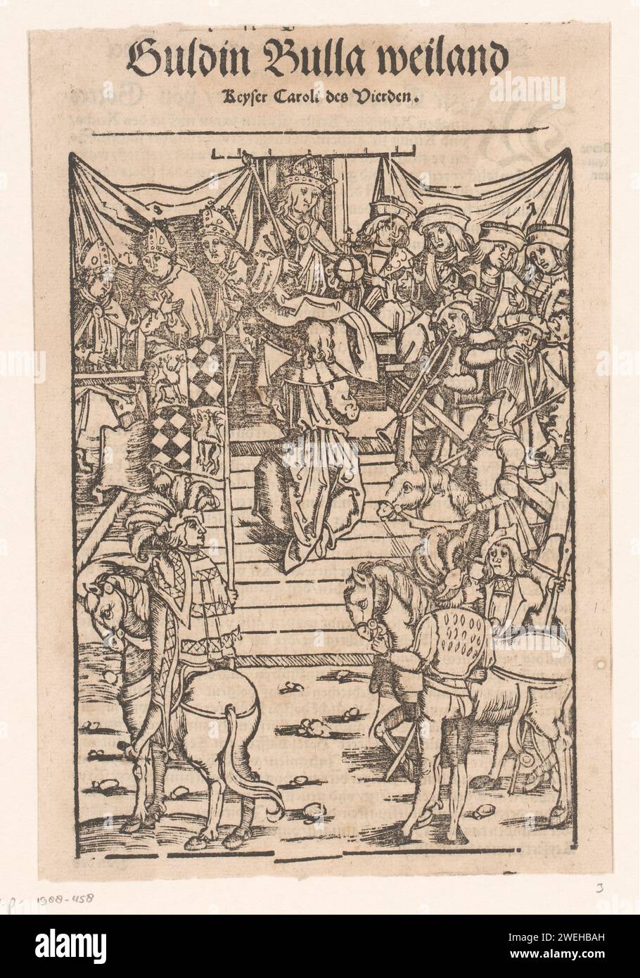 Man kneeling for a prince, anonymous, 1518 print paper kneeling before ...