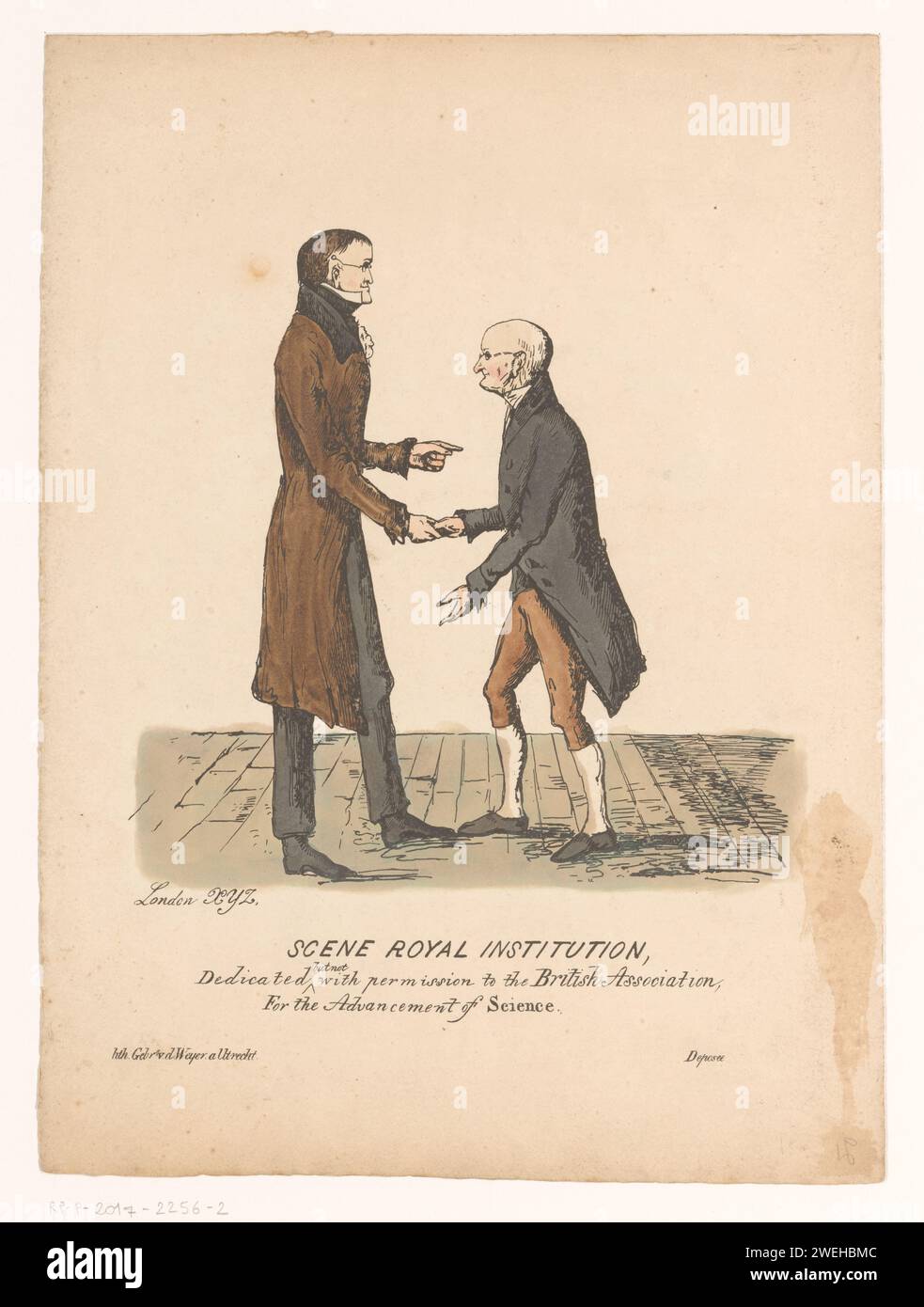 Caricature of Professor Gerrit Moll, ca. 1835, Gebroeders van de Weijer ...