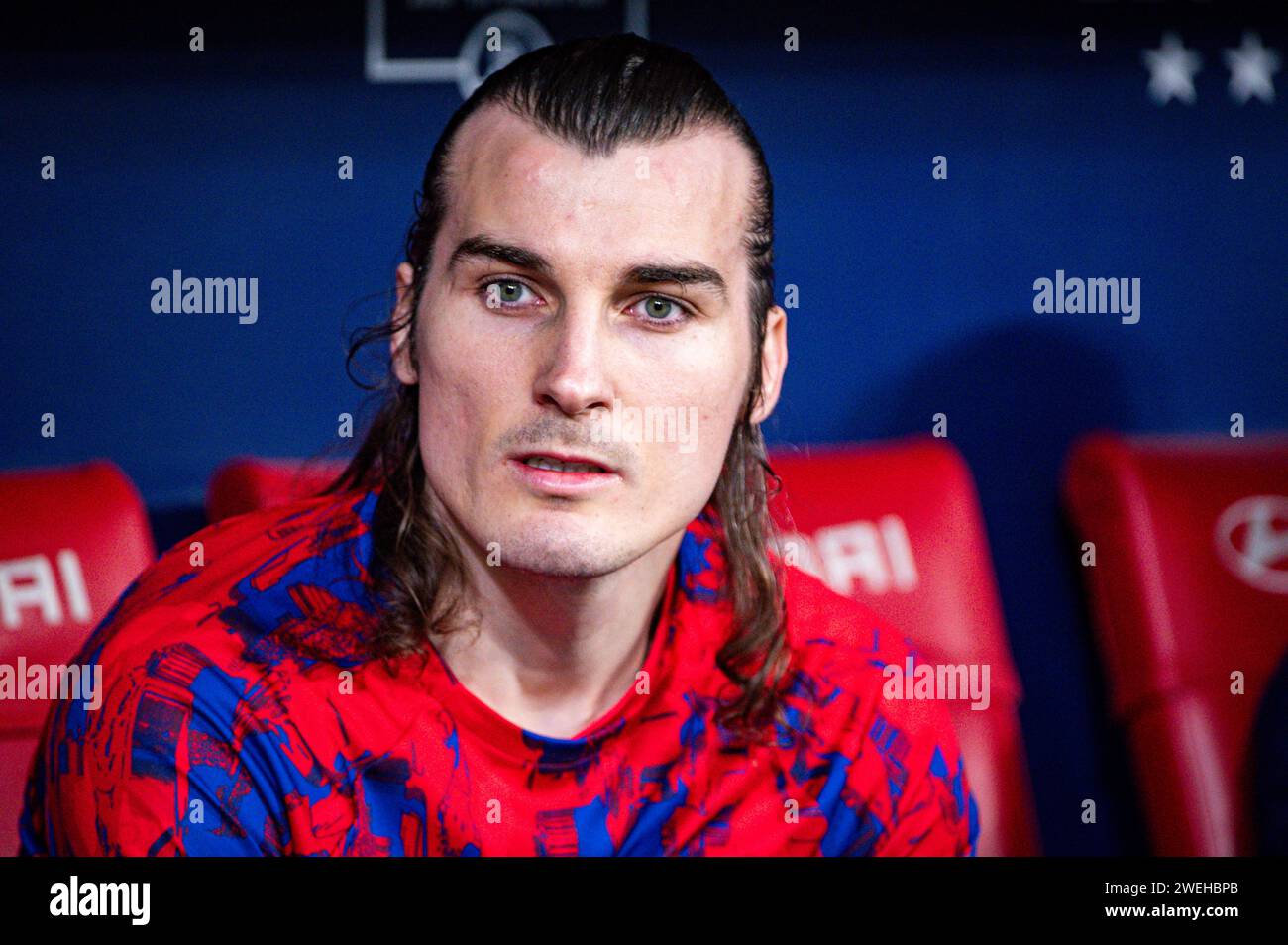 Madrid, Madrid, Spain. 25th Jan, 2024. aglar Soyuncu of Atletico Madrid ...