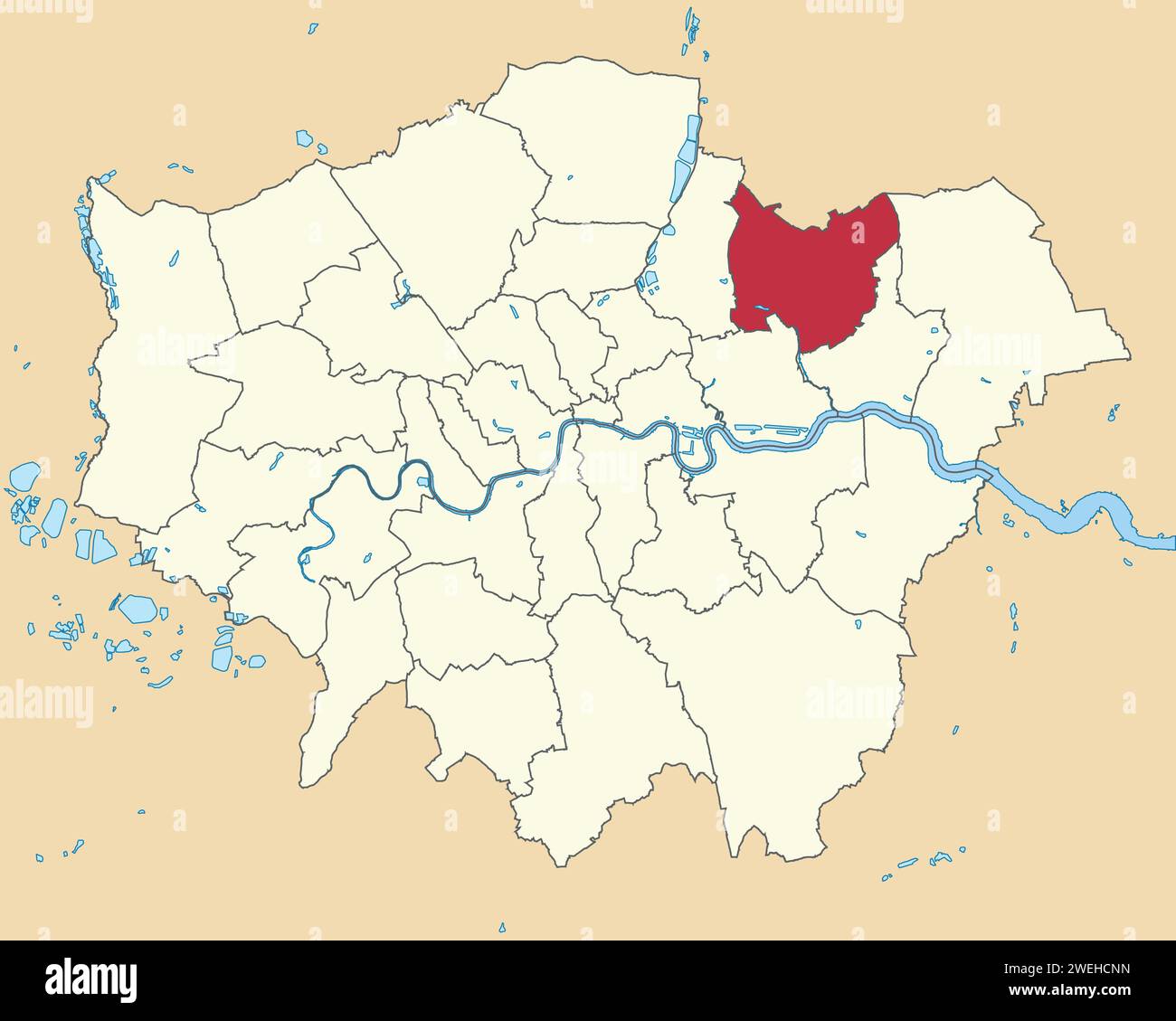 Map of redbridge hi-res stock photography and images - Alamy