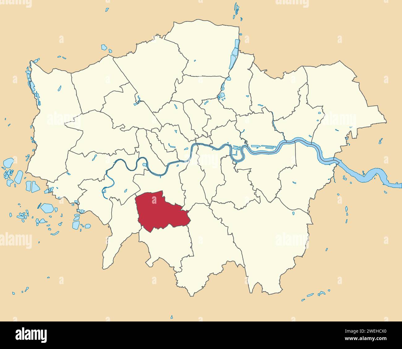 Merton road Stock Vector Images - Alamy