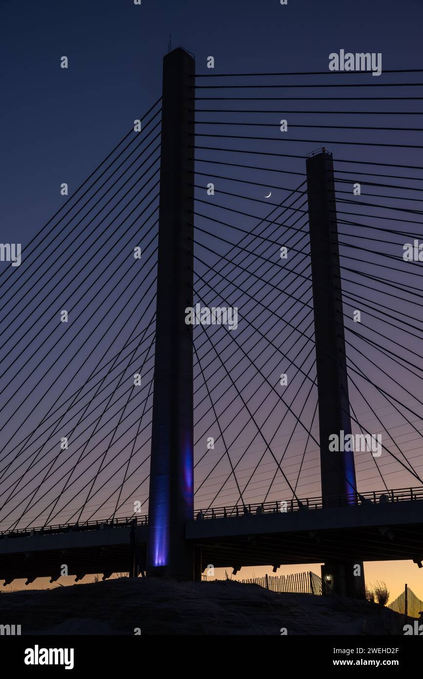 Charles W. Cullen Bridge (Indian River Inlet Bridge) over the Indian ...