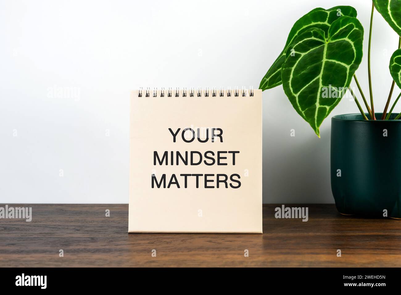 Paper note with inspirational quotes your mindset matters Stock Photo ...
