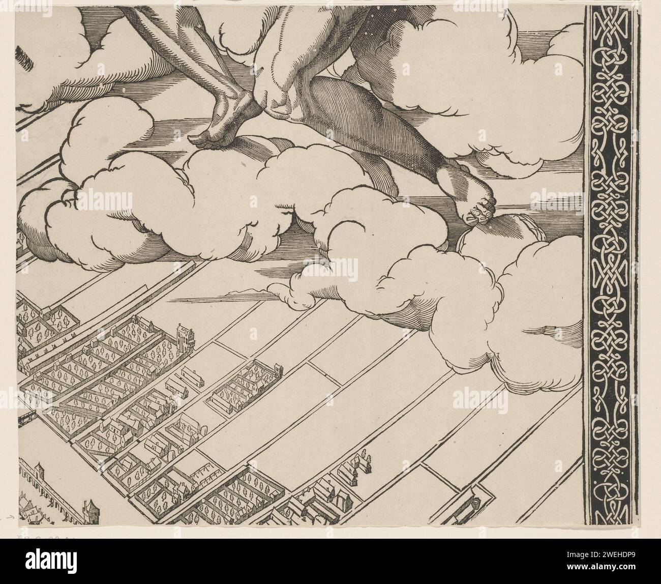 Map of Amsterdam, 1544 (sixth part), Cornelis Anthonisz., C. 1557 print ...