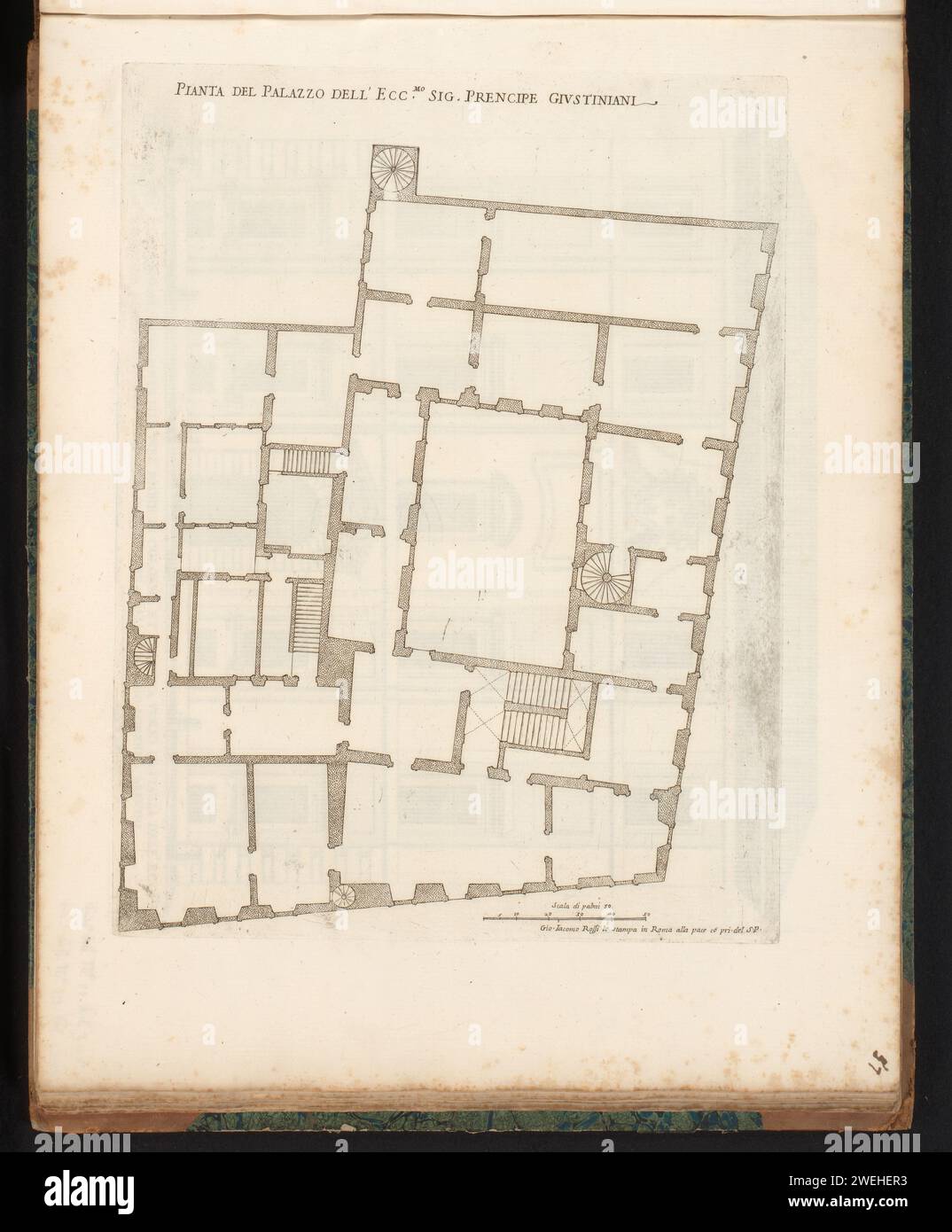 Plattegrond Van Palazzo Giustiniani, Giovanni Battista Fonda, After ...
