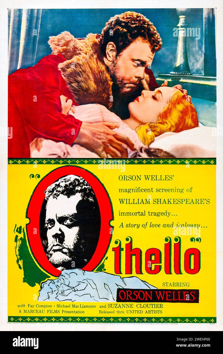 Othello (Vintage film poster, 1955) starring Orson Welles Stock Photo - Alamy
