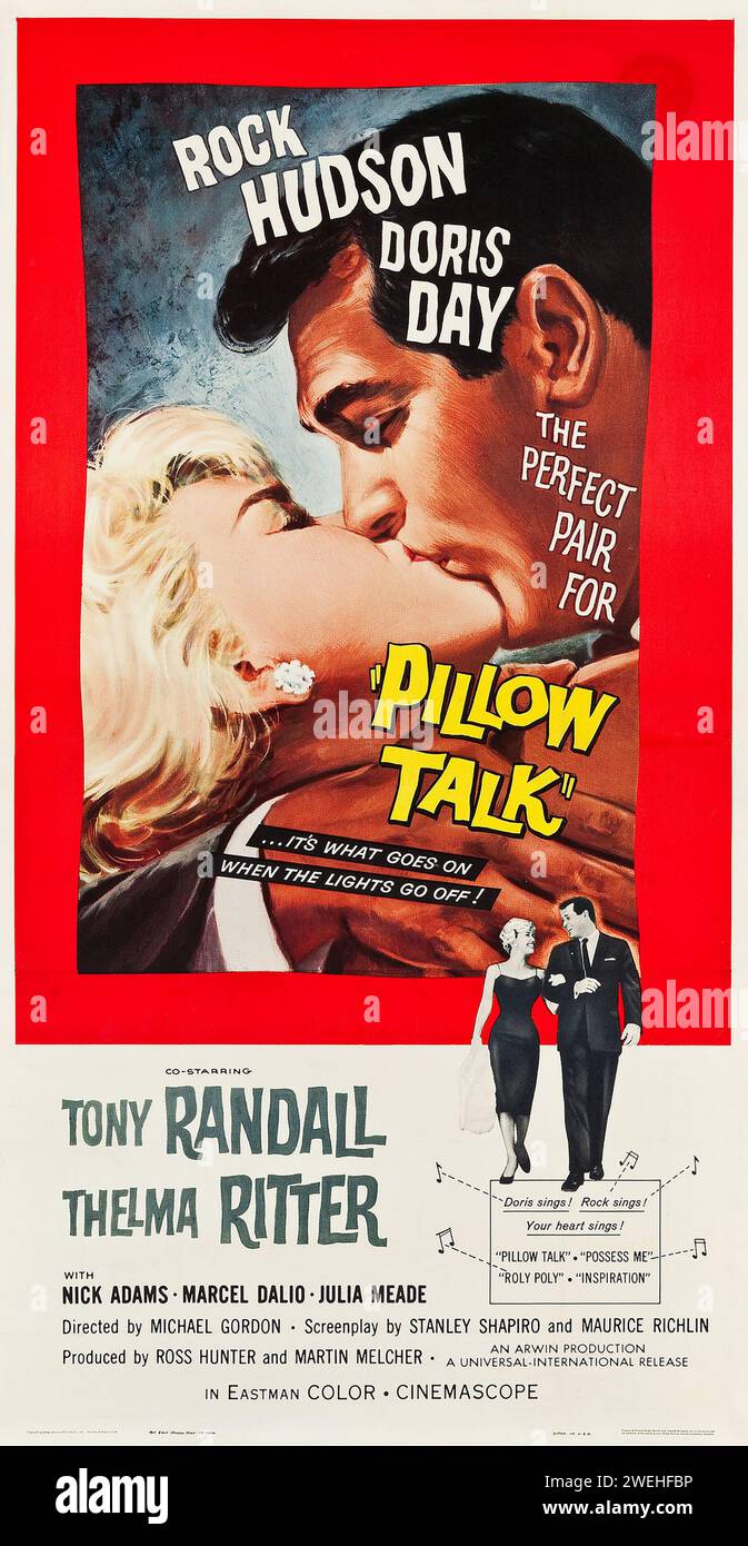 Vintage film poster - Pillow Talk (Universal International, 1959) feat ...