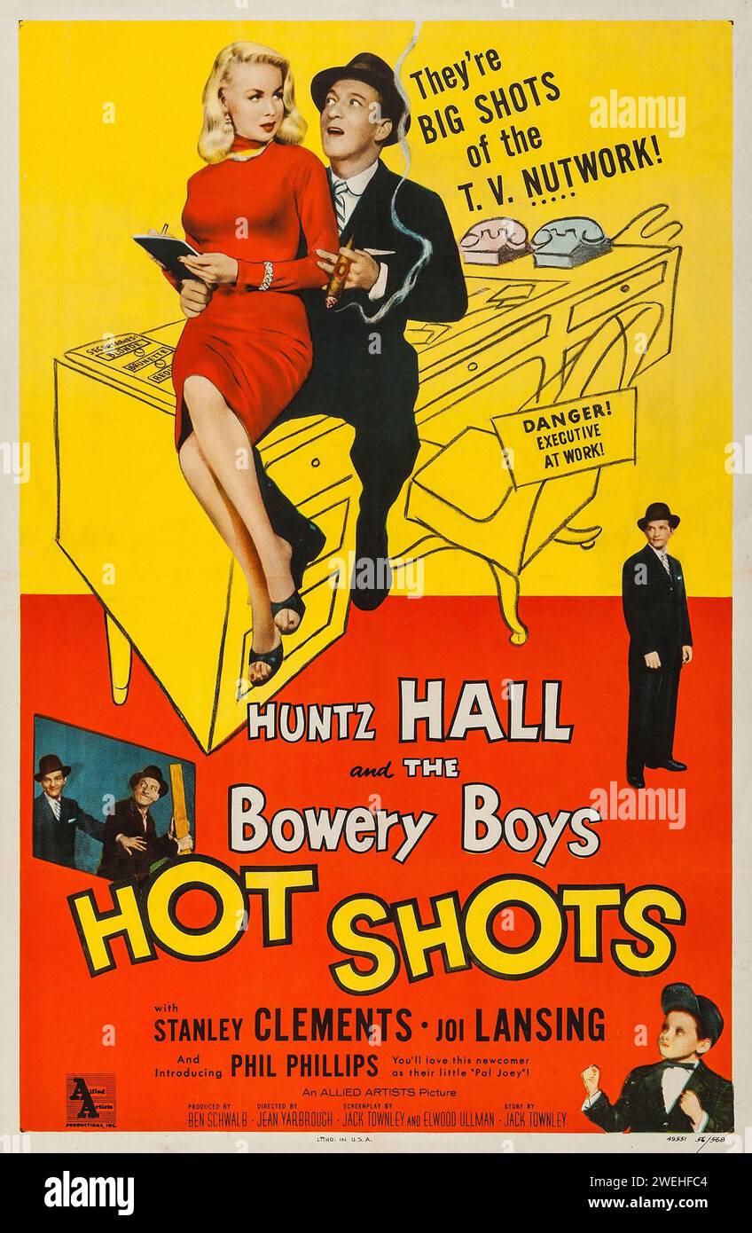 Vintage movie poster for the 1956 film Hot Shots Stock Photo - Alamy