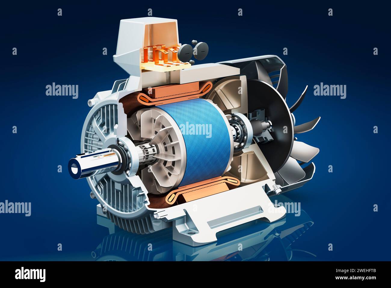 Section industrial electric motor hi-res stock photography and images ...