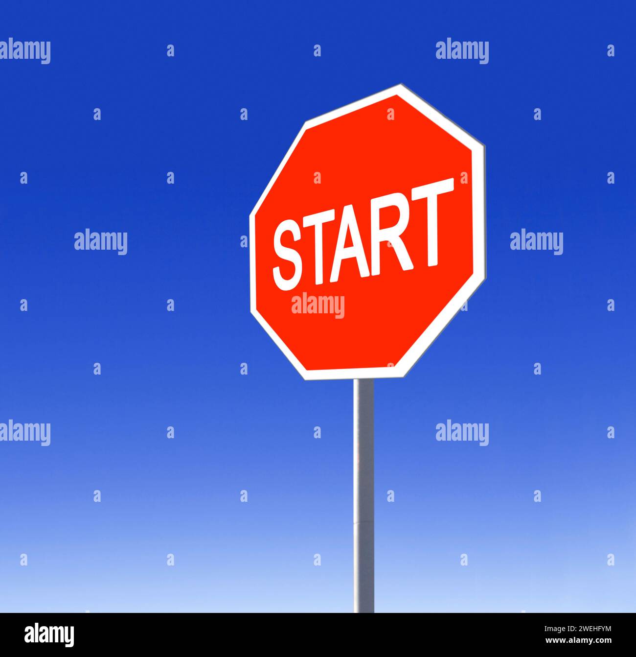 A start sign Stock Photo - Alamy