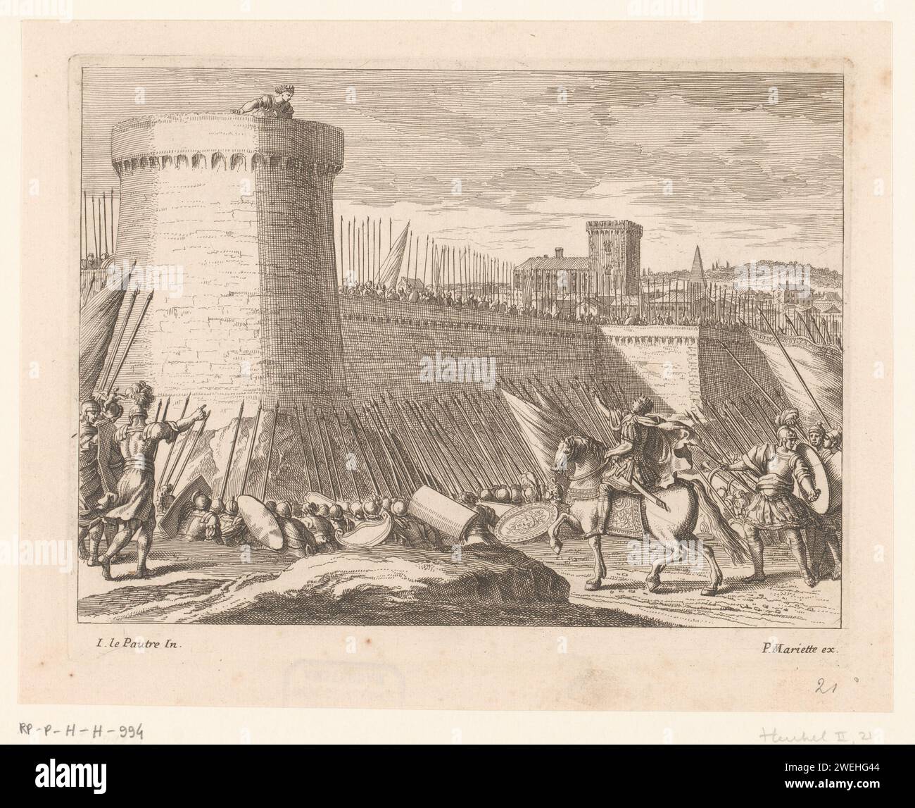 Scylla delivers the city of Megara to Minos, Jean Lepautre, 1628 - 1682 ...