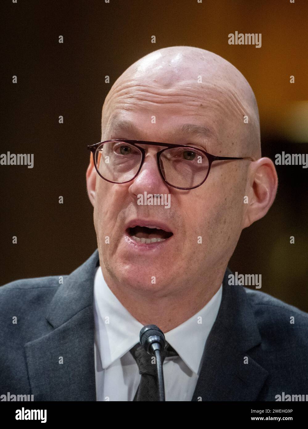 Washington, Vereinigte Staaten. 25th Jan, 2024. Richard Mollot ...