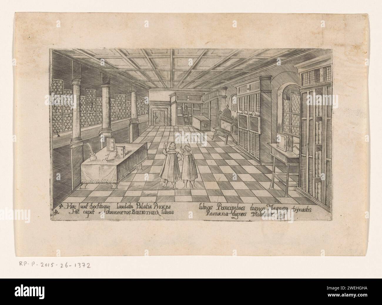 Library of the Collegium Illustre in Tübingen, Ludwig Ditzinger, after ...