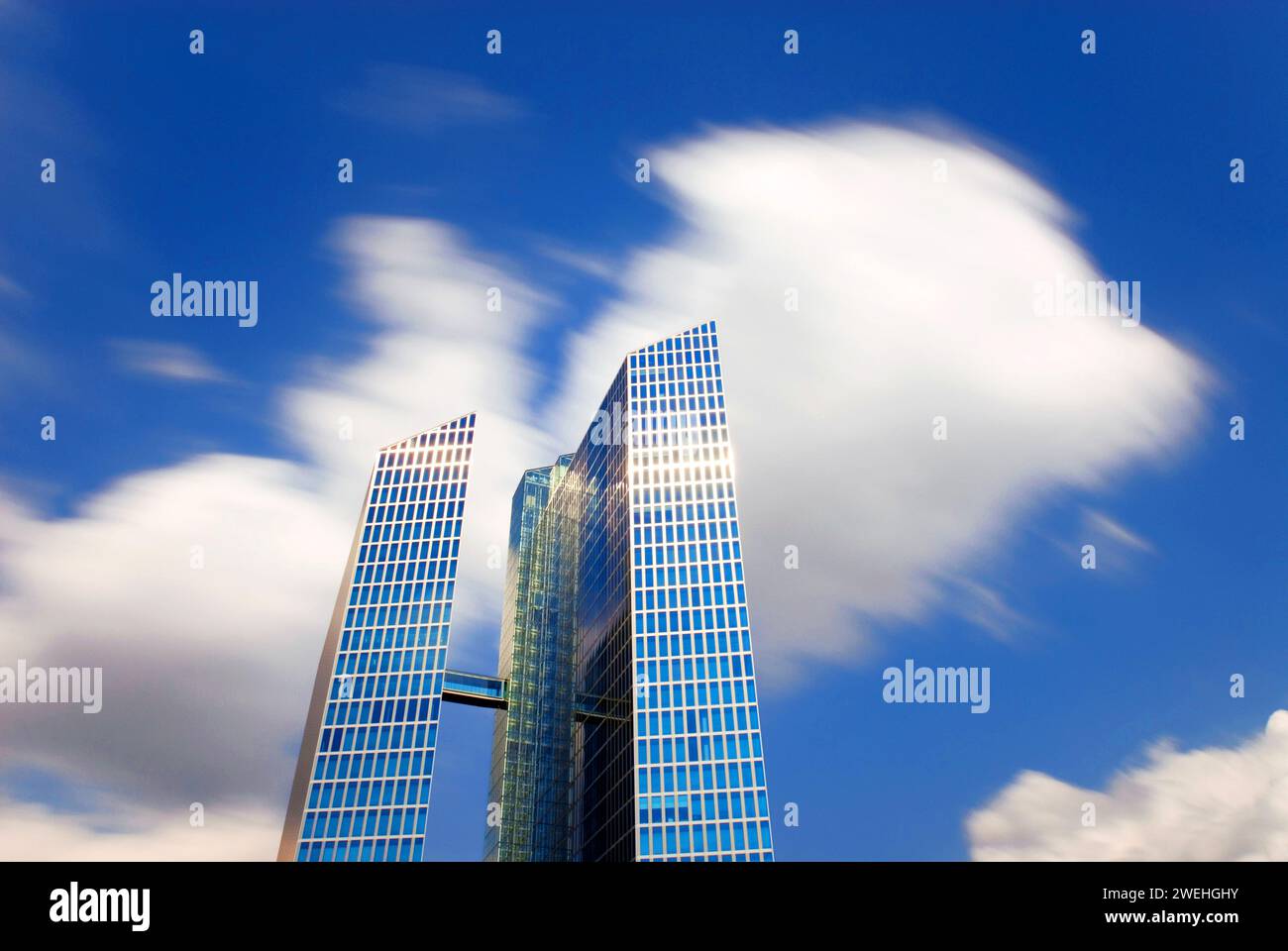 clouds that look like a storm over the so-called Highlight Towers, the ...