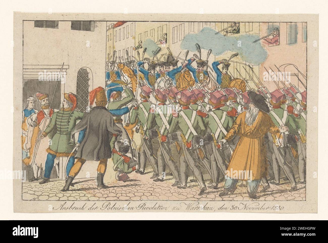 Novemberopstand, 1830, anonymous, 1830 - 1831 print Braid of the ...