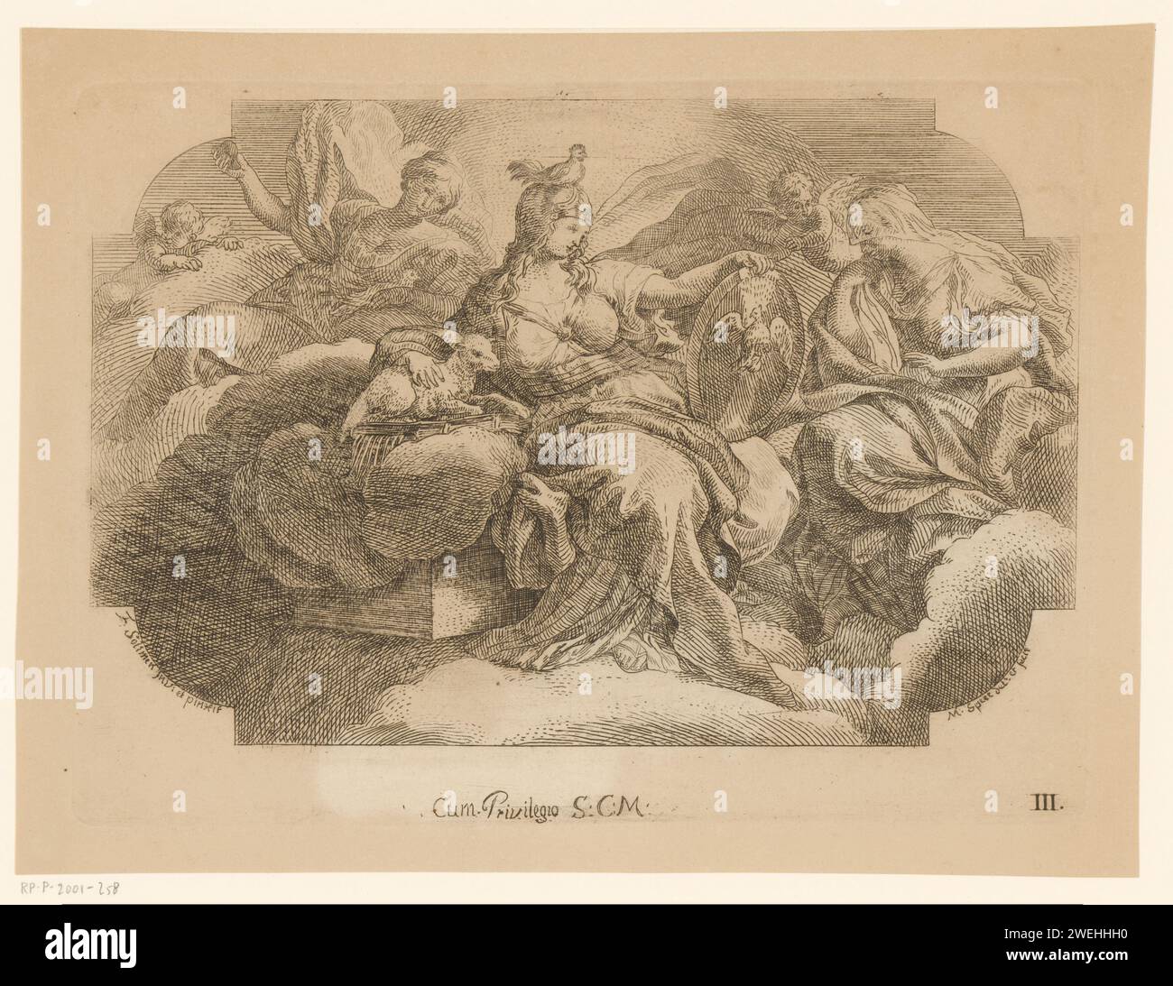 Allegorical representation with Divine Wisdom, Martin Speer, After ...