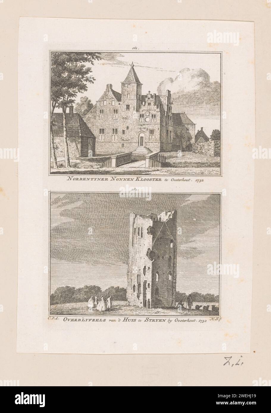 Faces on the Blauwe Camer and the ruin of Kasteel Strijen in Oosterhout ...