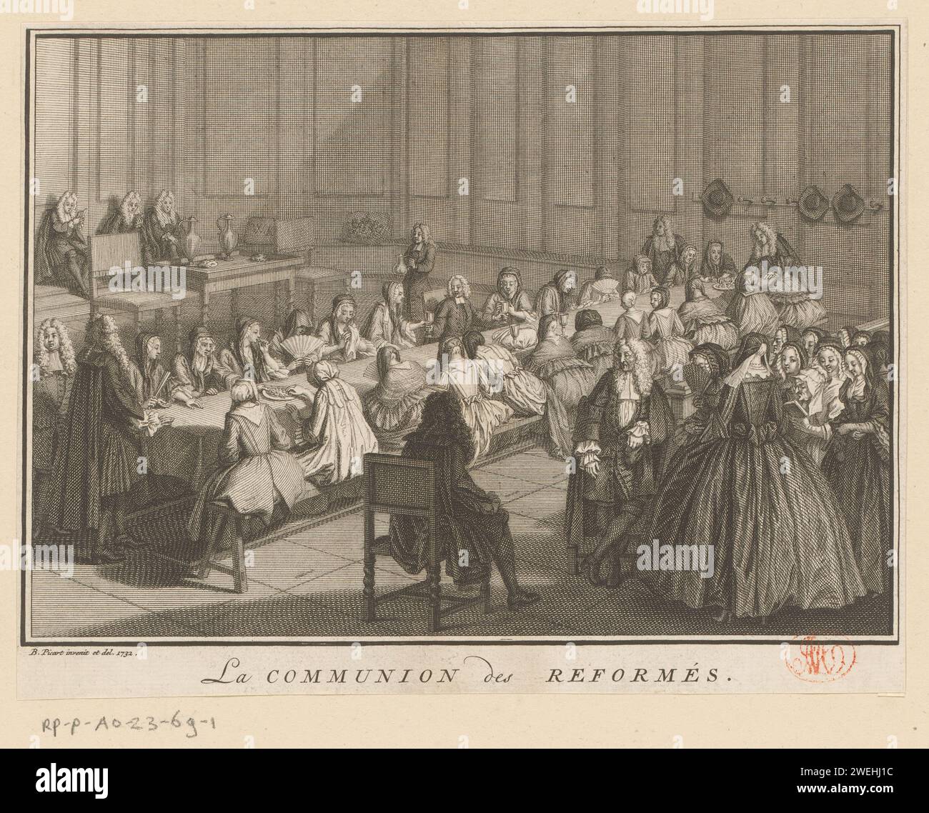 Supper at the Reformed in Amsterdam, Bernard Picart (Possible), After ...