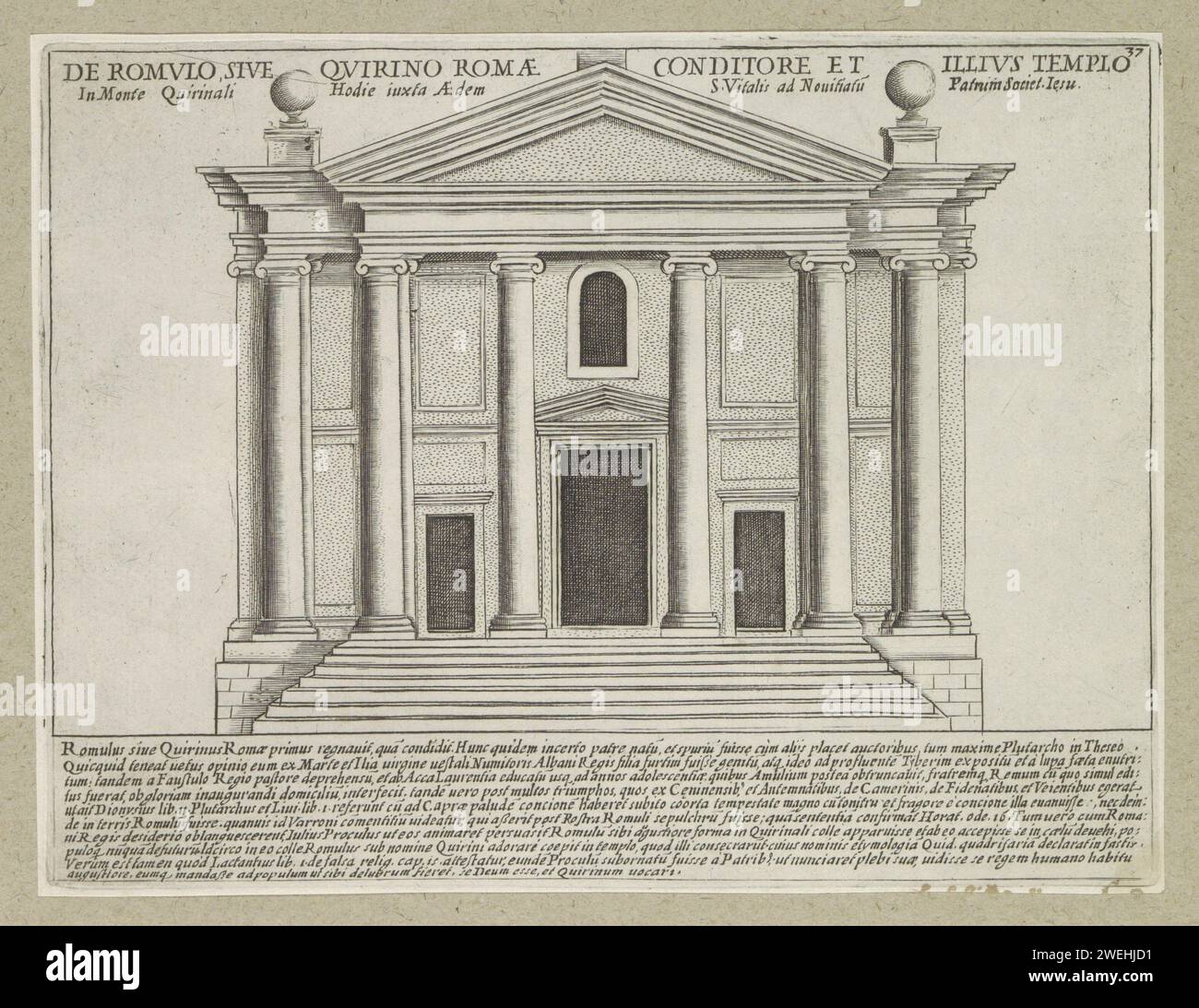 Quirinus temple hi-res stock photography and images - Alamy