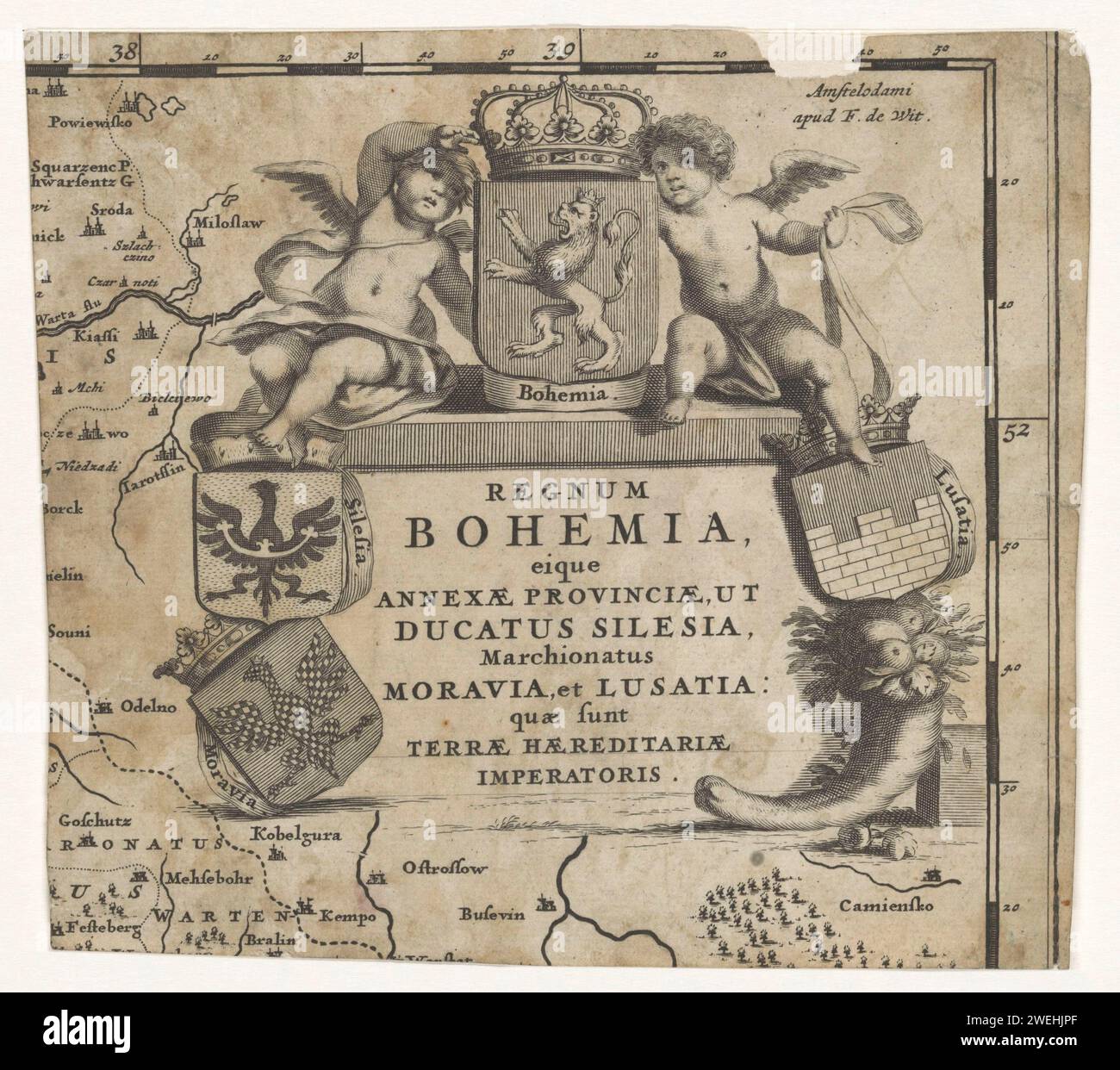 Map of bohemia hi-res stock photography and images - Alamy
