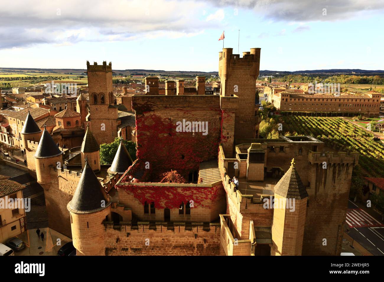 The Royal Palace of Olite is a castle-palace in the town of Olite, in ...