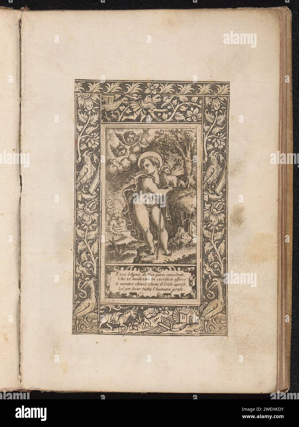 John the Baptist as a child, Anonymous, c. 1600 - c. 1650 print Johannes the Baptist as a child ...