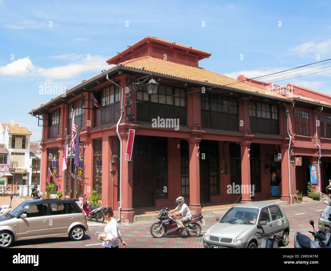 Dutch colonial buildings in Melaka City in Malacca State in Malaysia ...